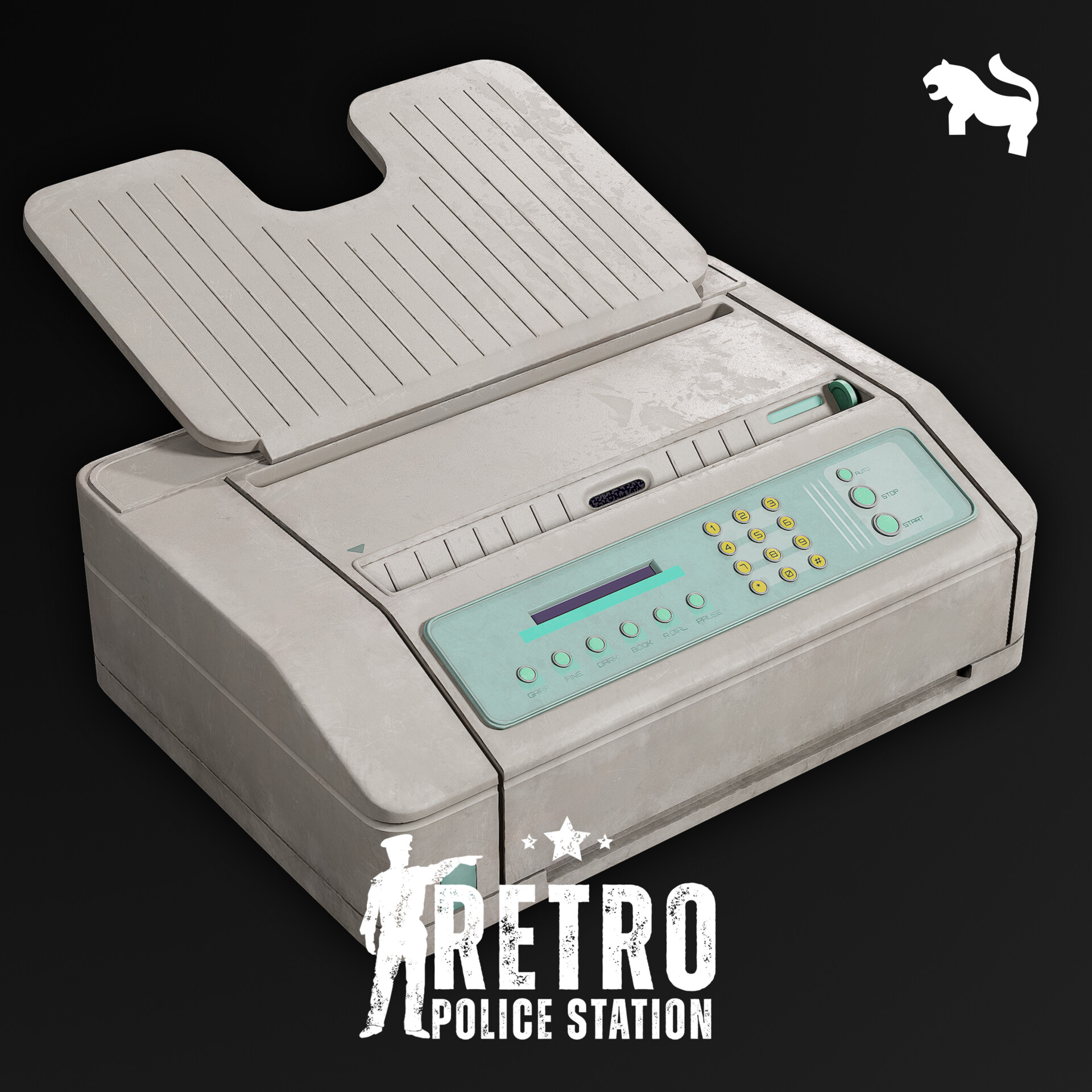 ArtStation - Retro Police Station / Fax Machine
