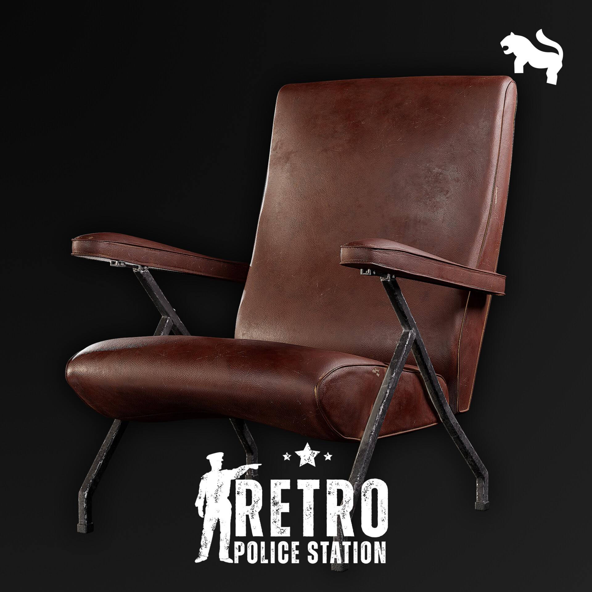 ArtStation - Retro Police Station / Armchair