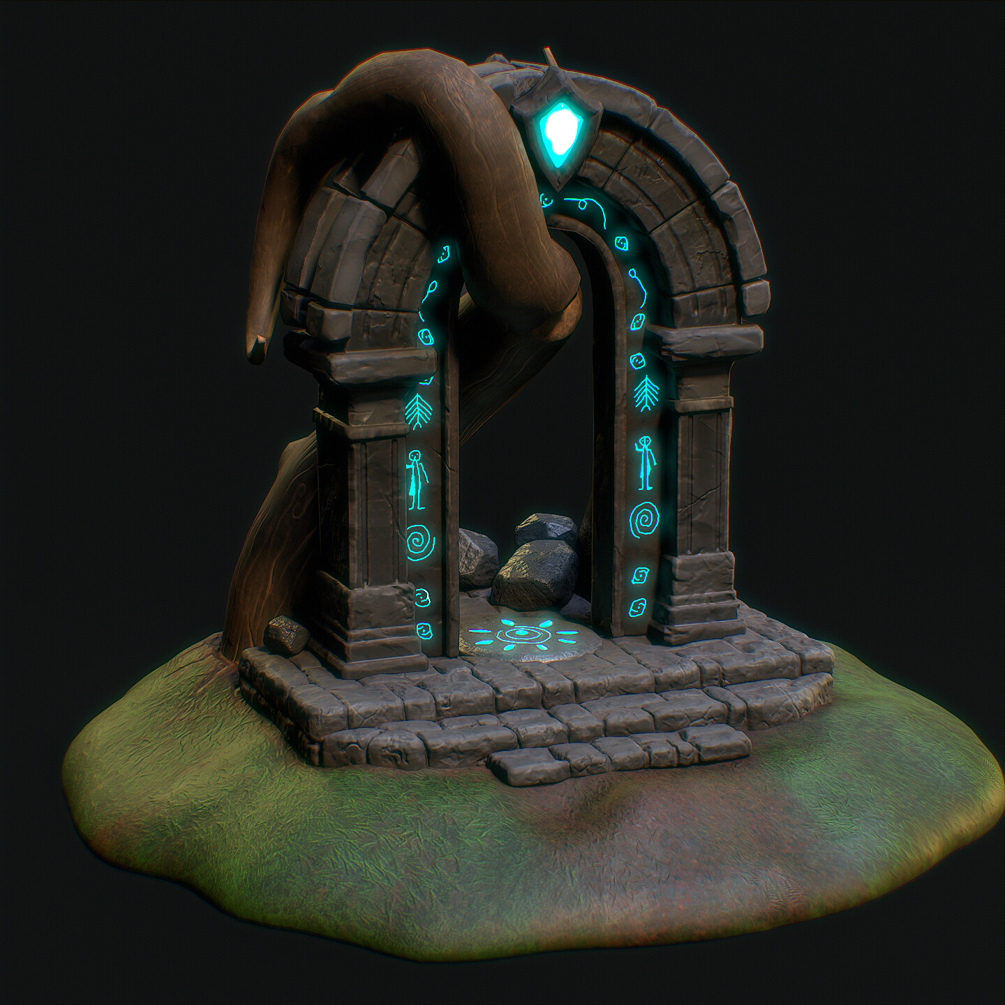 ArtStation - Stylized Portal Gate