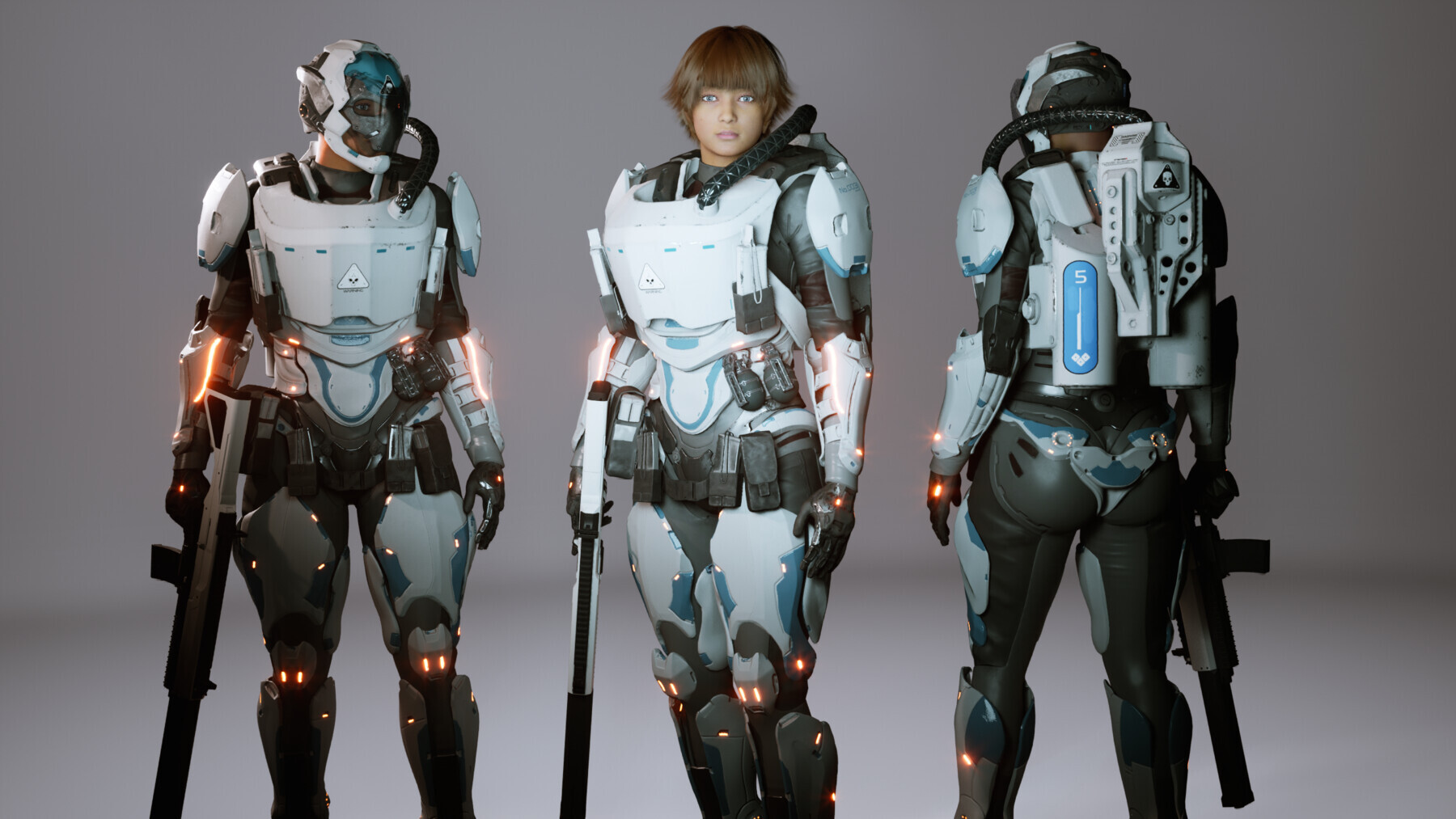 ArtStation - Sci-Fi Warfare Engineers (Male and Female)