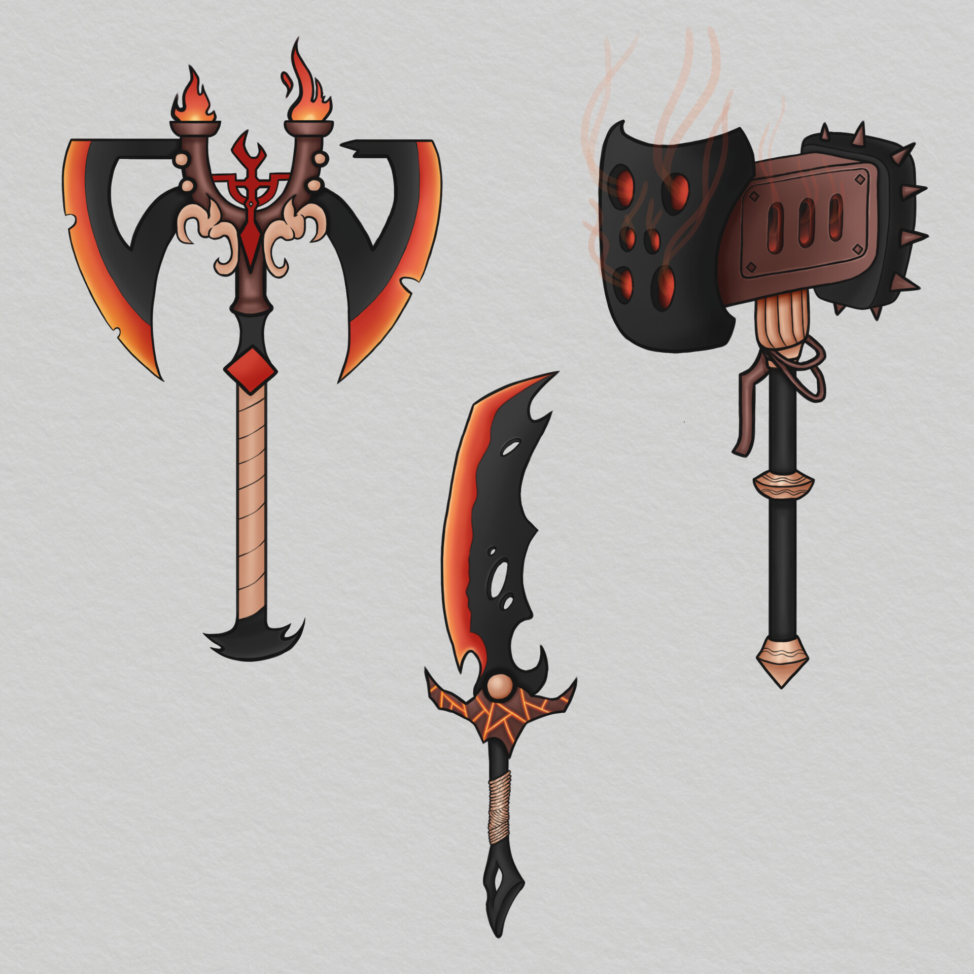 ArtStation - Fire magic props