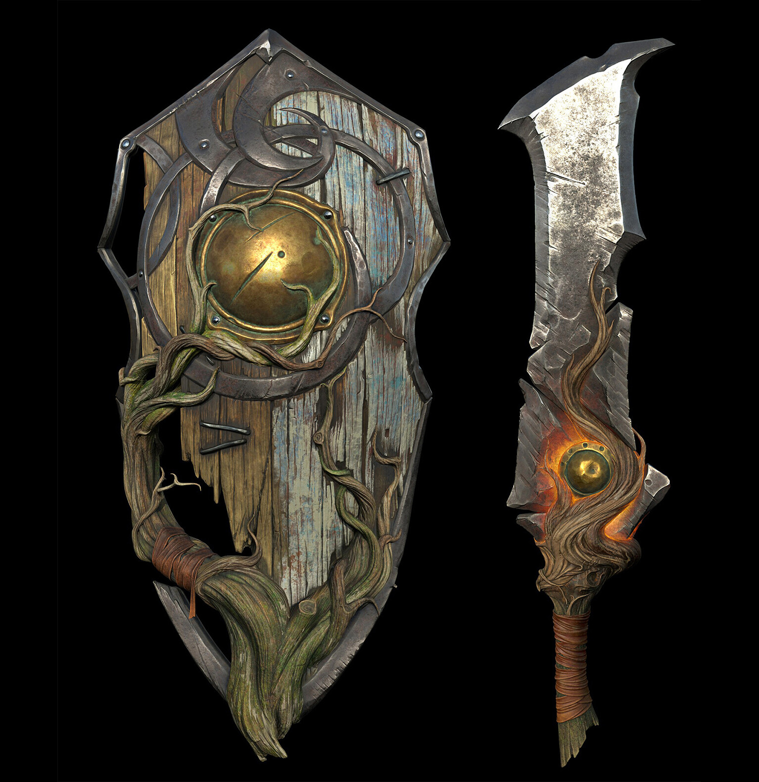 ArtStation - Shield and Sword