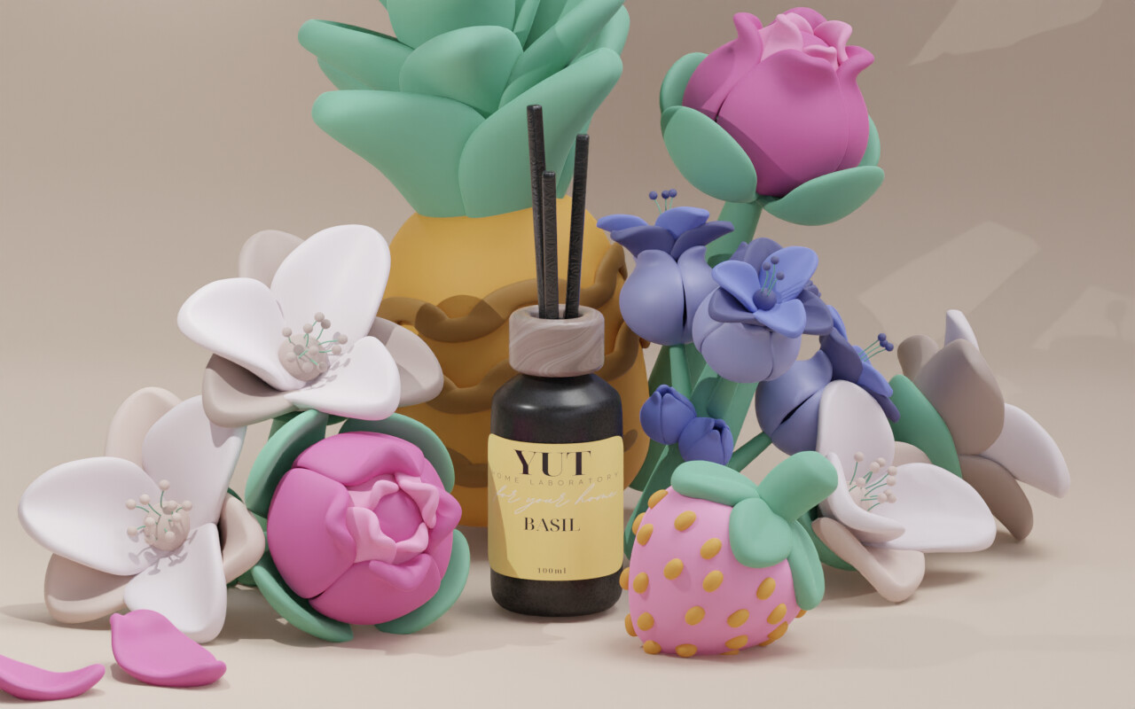 ArtStation - 3D Flowers Props