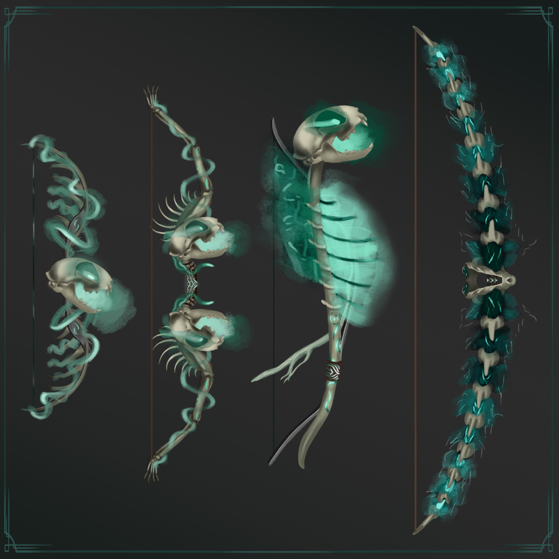 ArtStation - Necromancer bow