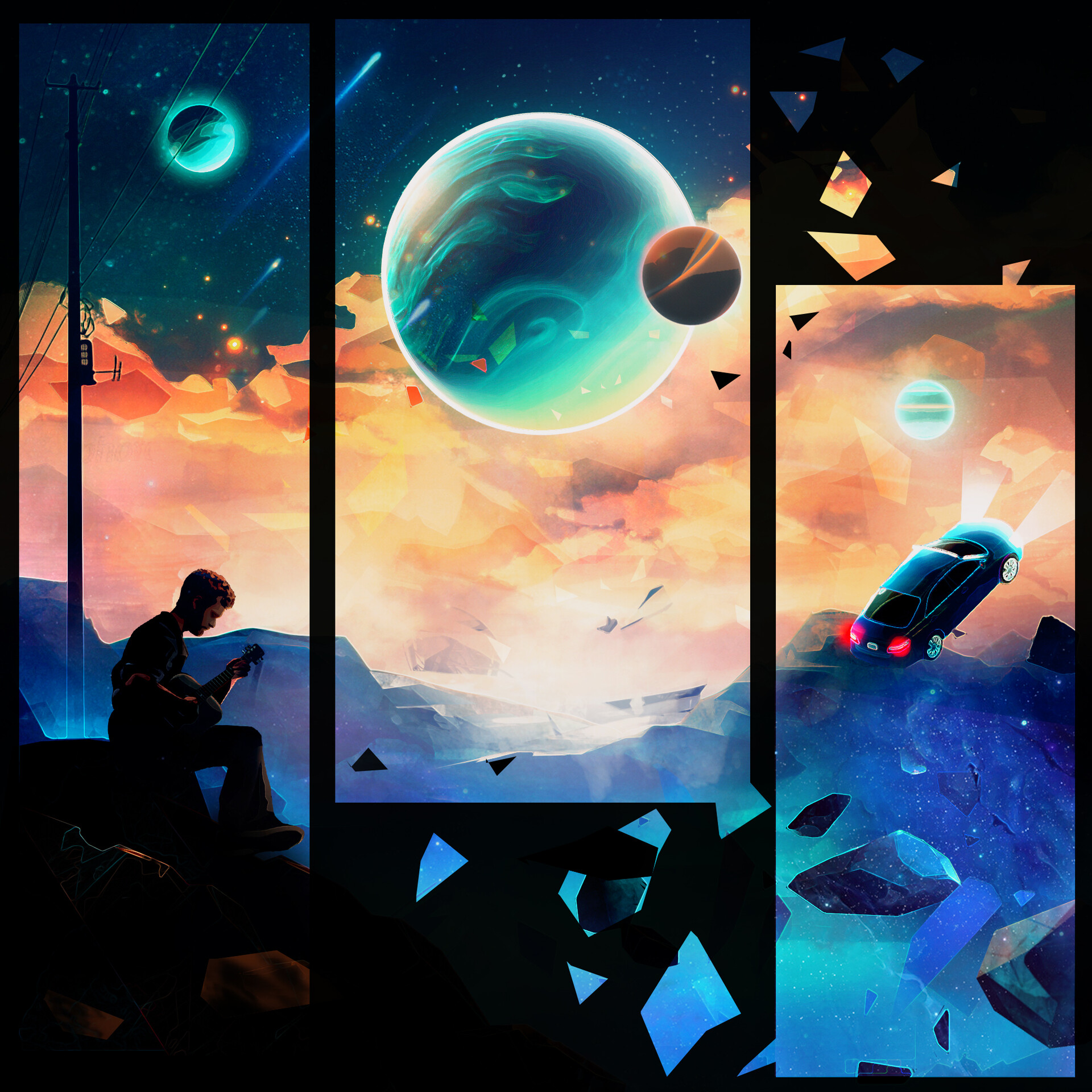 ArtStation - Digital Painting - Music Cover Visuals