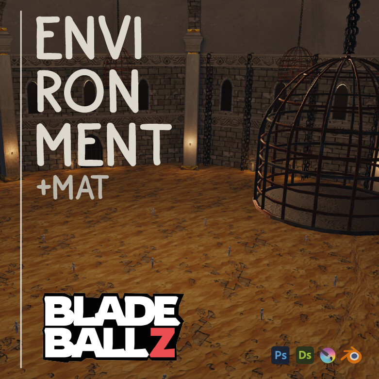 ArtStation - Blade Ball Z - Env and Material Dungeon Arena