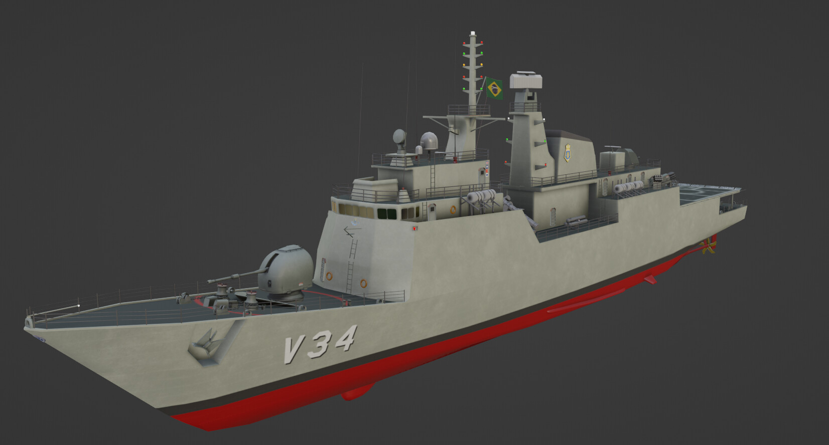 ArtStation - Brazilian Navy V-34 Barroso Corvette