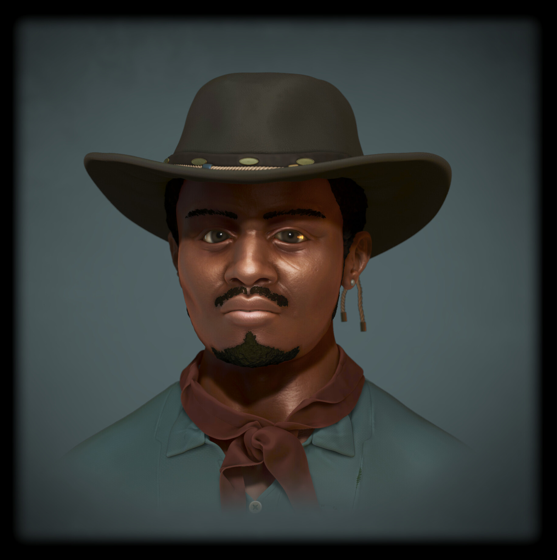 ArtStation - [WIP] El Vaquero - Cowboy "James"