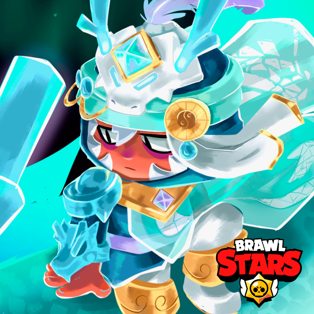 ArtStation - Brawl Stars - Aurora Dragon Sandy Skin