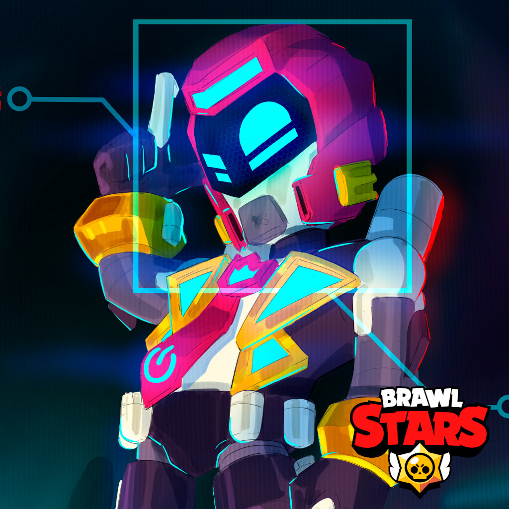 ArtStation - Brawl Stars - Mecha Colt Skin