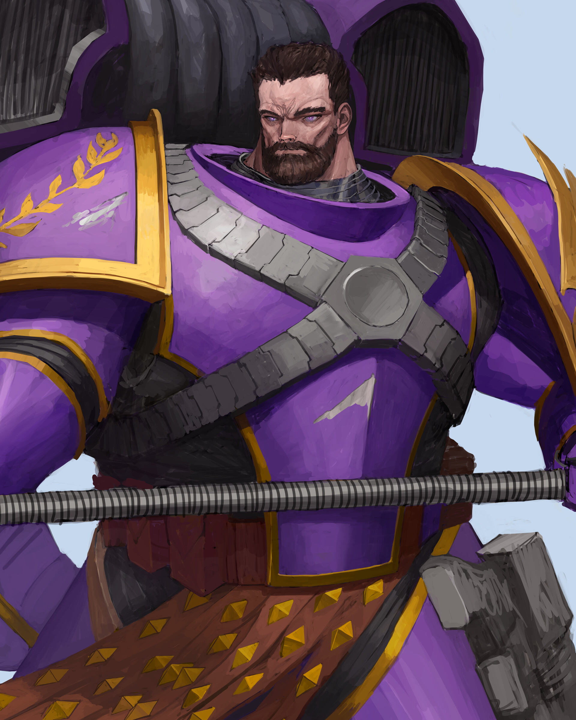 ArtStation - Loyalist Assault Sergeant from the 93rd Company of the ...