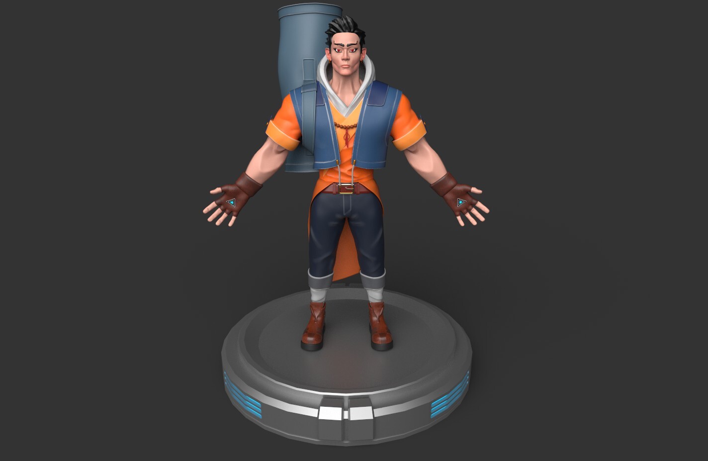 ArtStation - 3d low poly game character