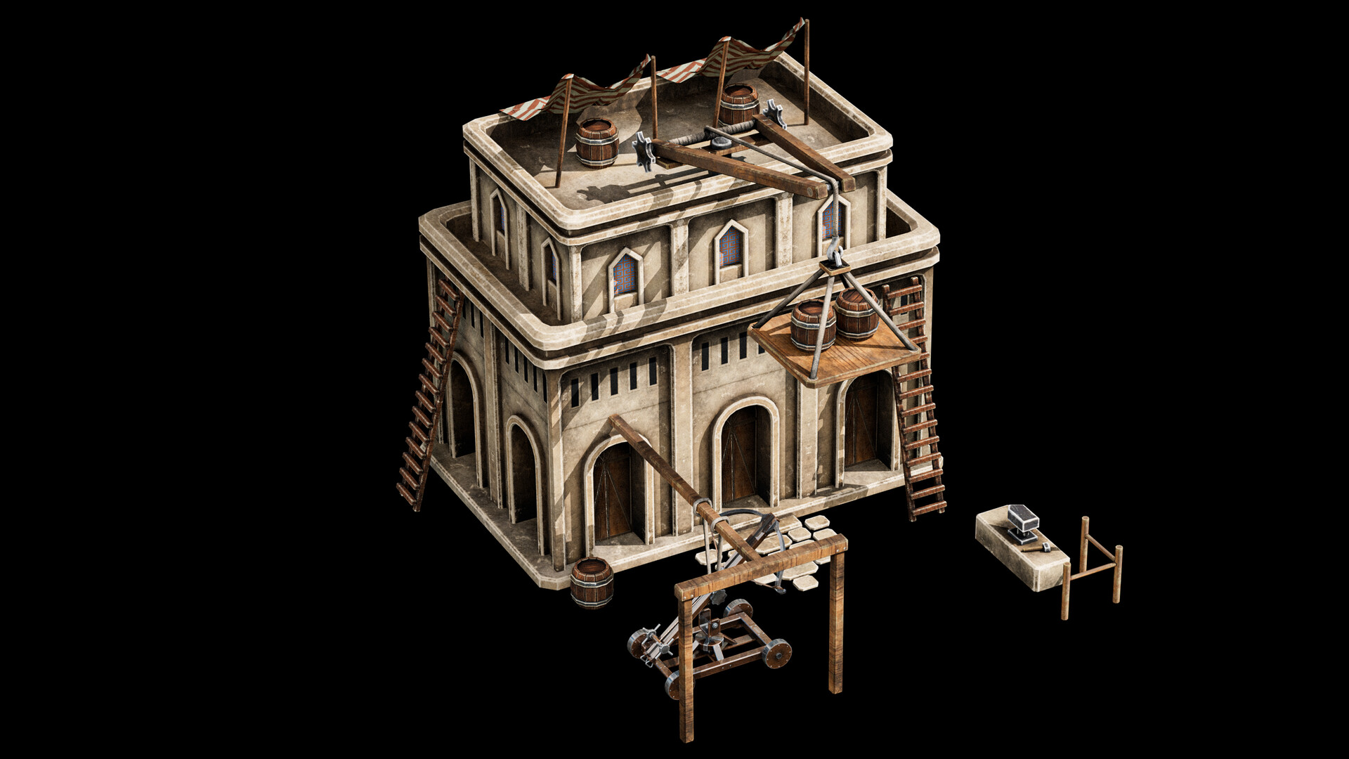 ArtStation - Medieval Middle East Buildings
