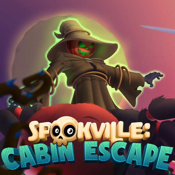 ArtStation - Spookville: Cabin Escape - Steam Capsule Art