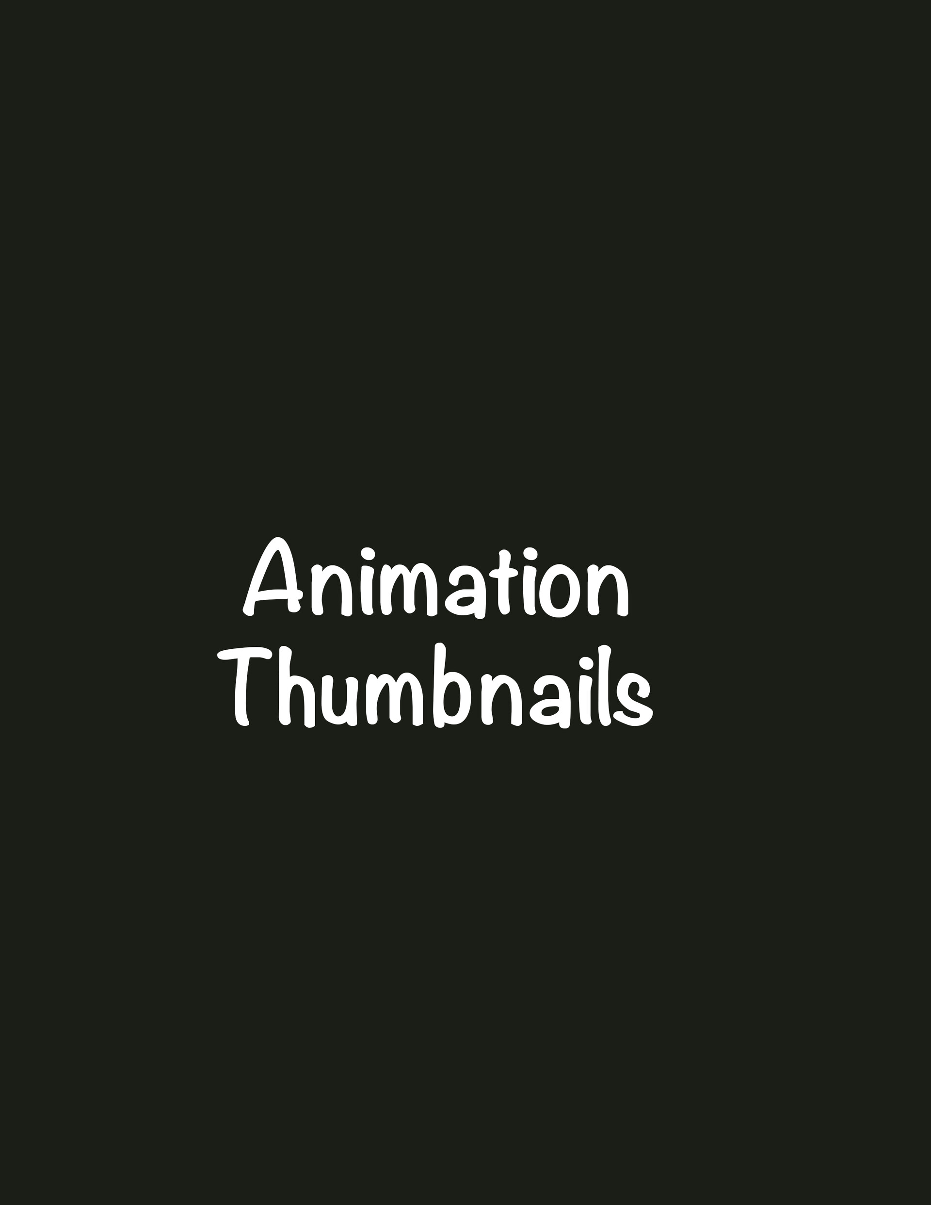 ArtStation - Animation thumbnails