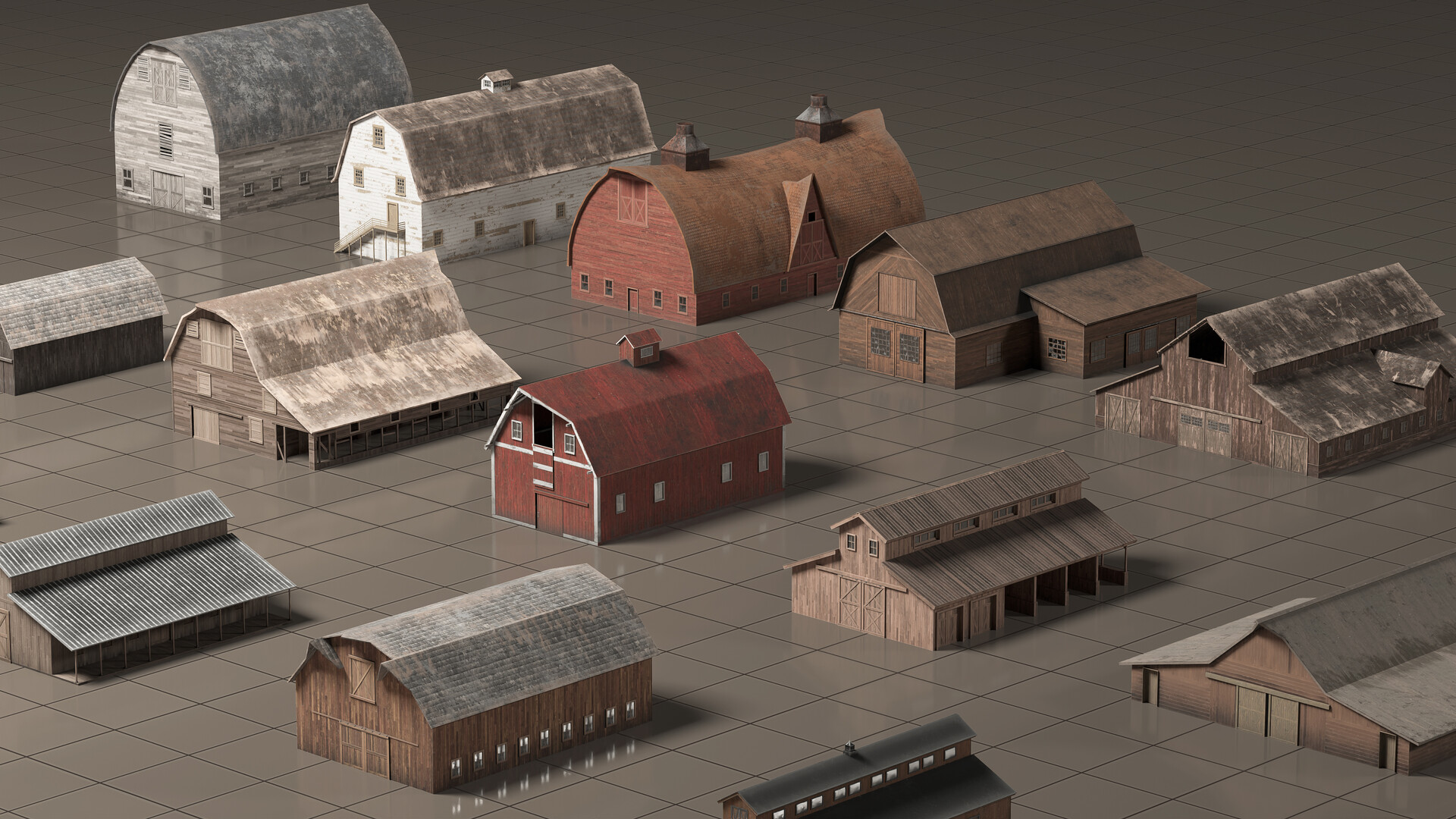 ArtStation - Western Barn Kitbash