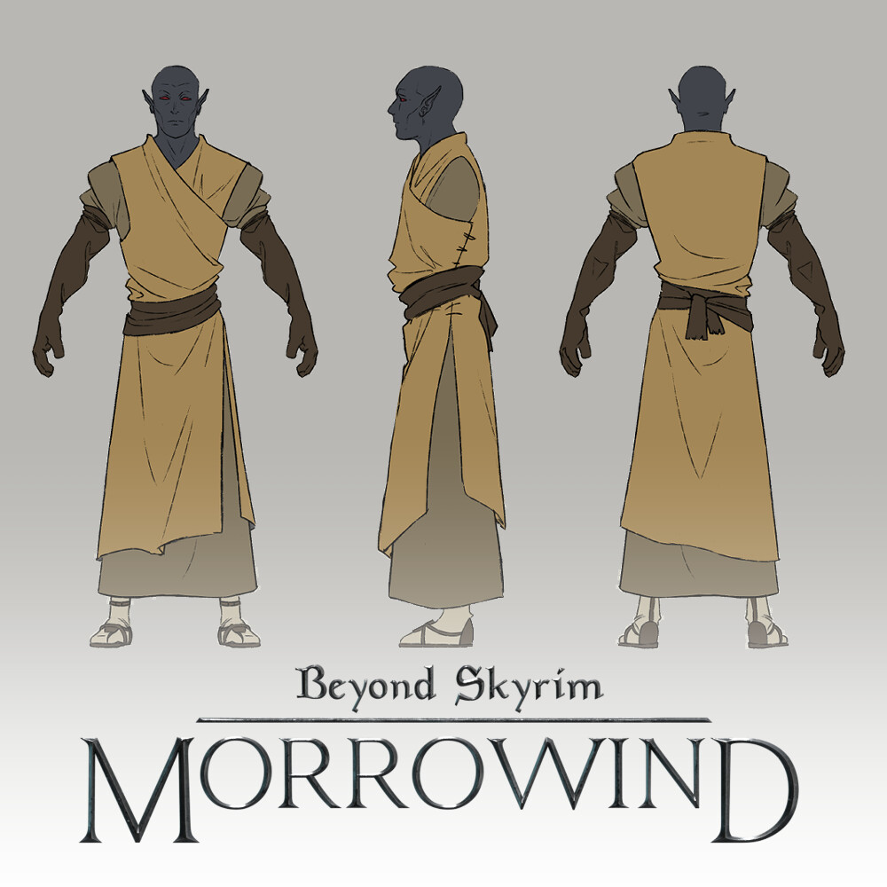 ArtStation - Beyond Skyrim: Morrowind - Necromancer robes