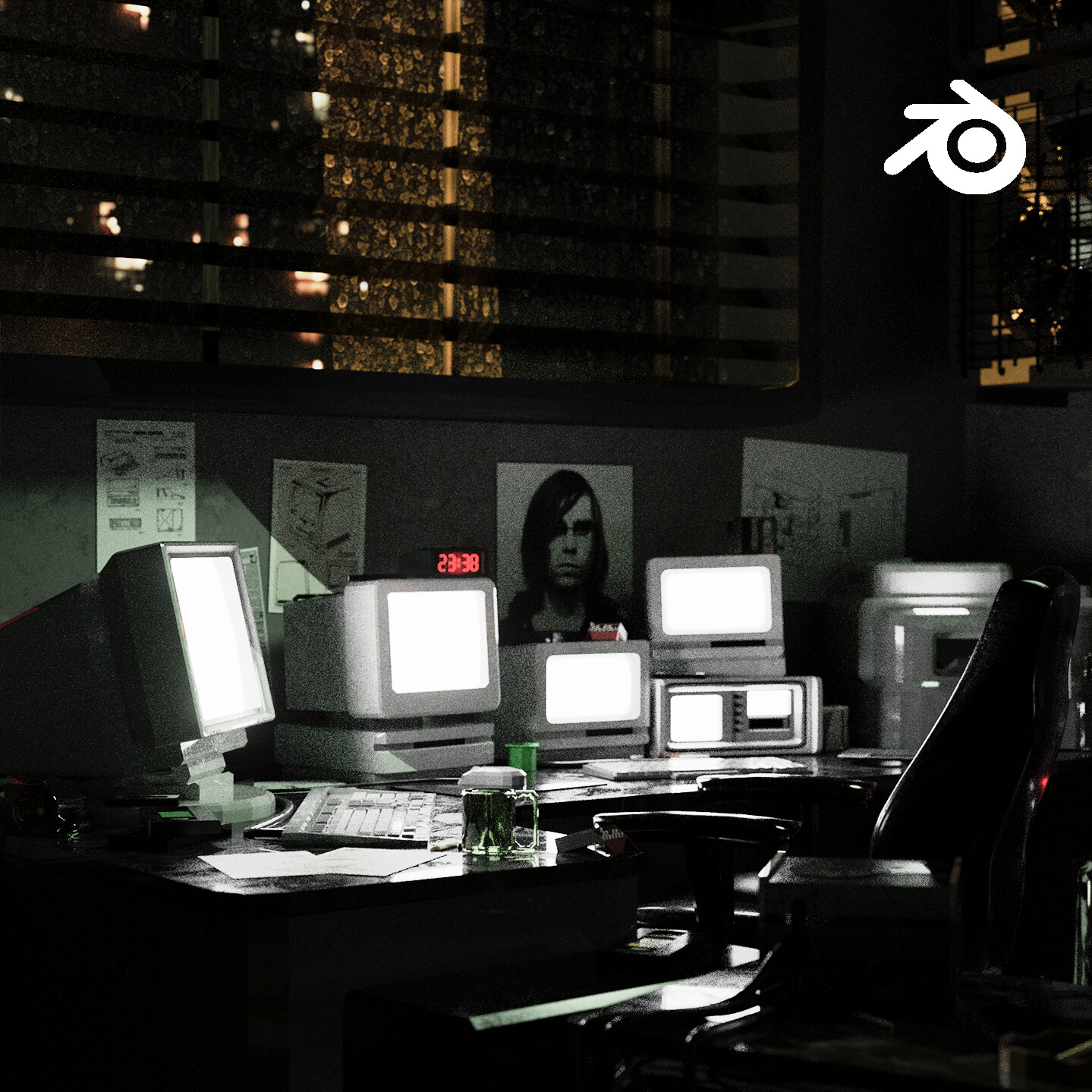 ArtStation - Retro Computer Bedroom