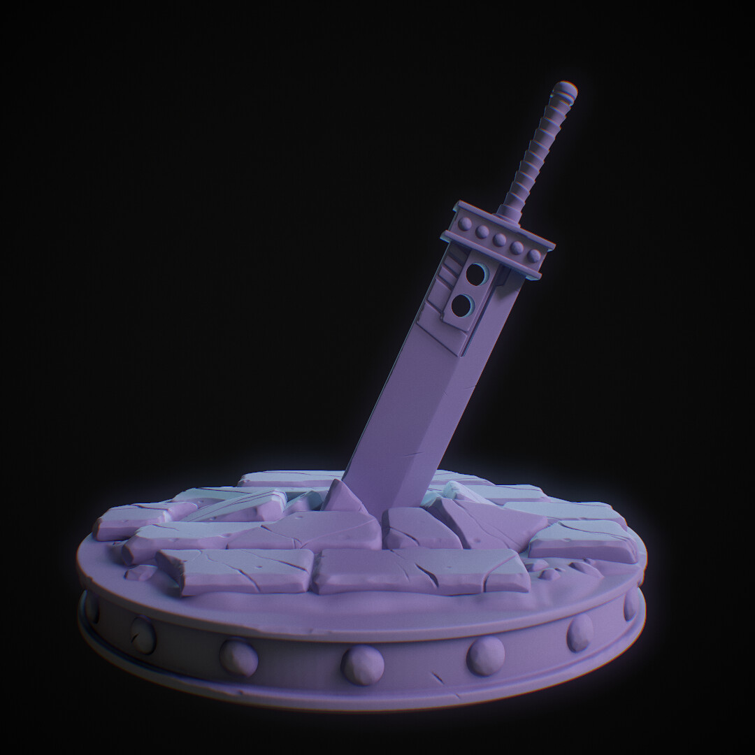 ArtStation - Final Fantasy 7 3D Print Diorama