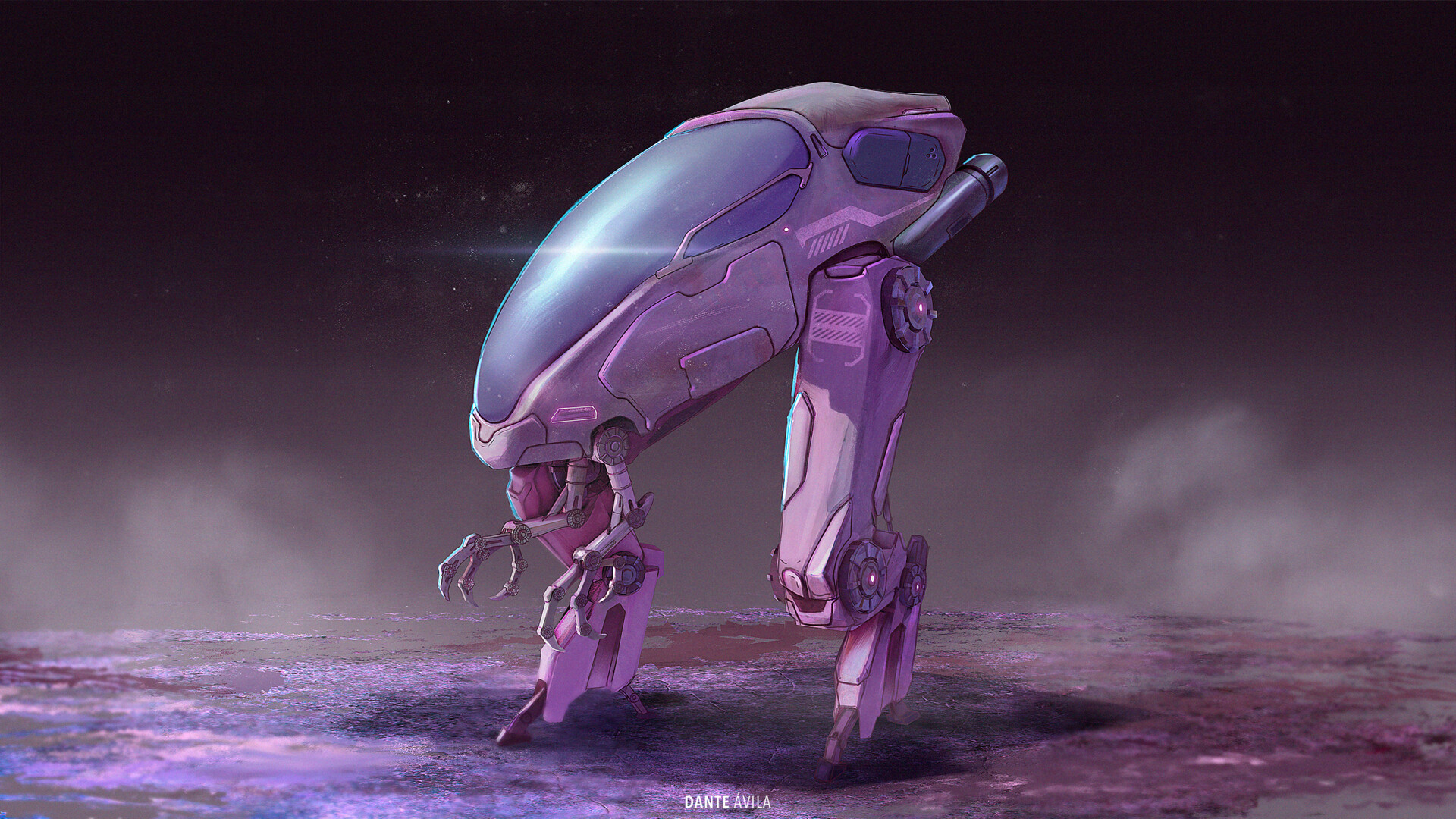 ArtStation - Pink Mech