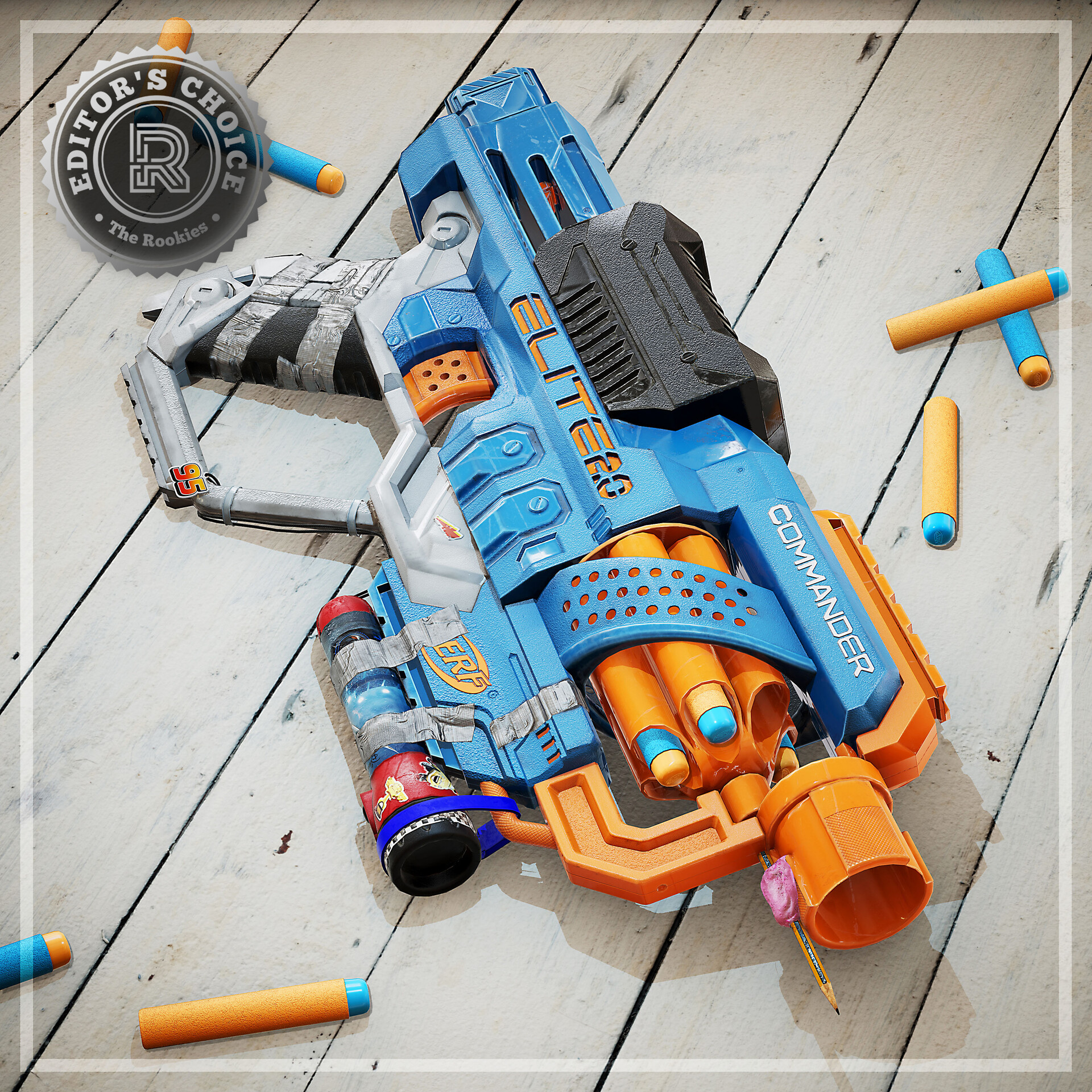 ArtStation - Nerf Elite 2.0 Blaster Commander