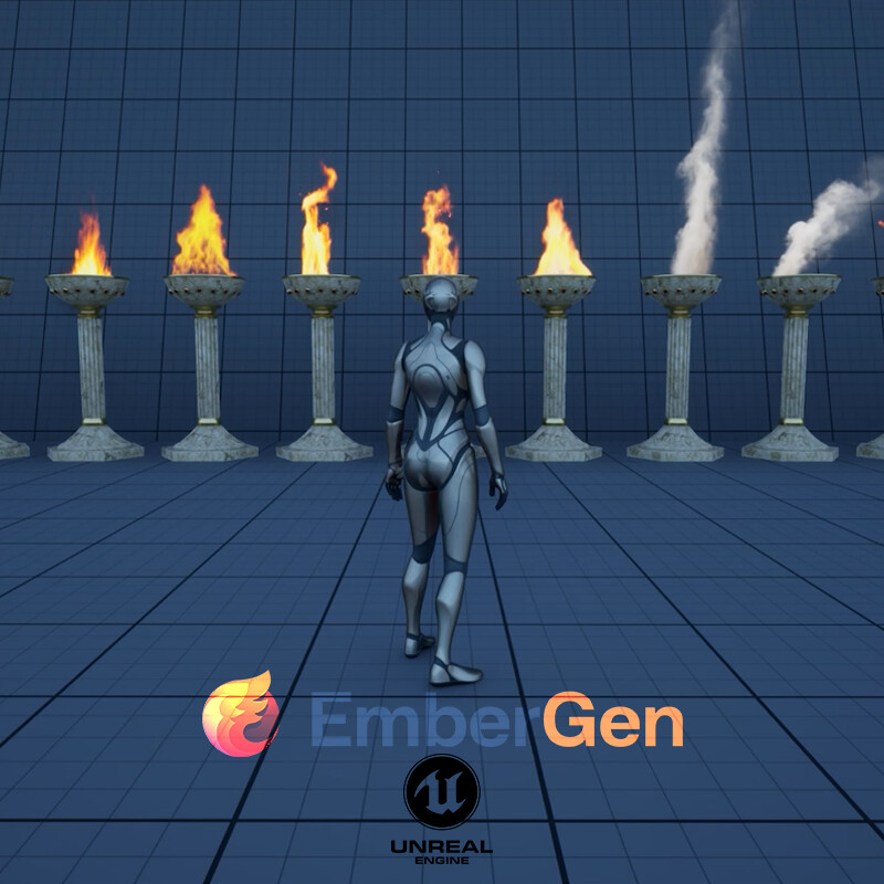 ArtStation - Flames and Smokes Sprite Sheets in Embergen and Unreal Engine