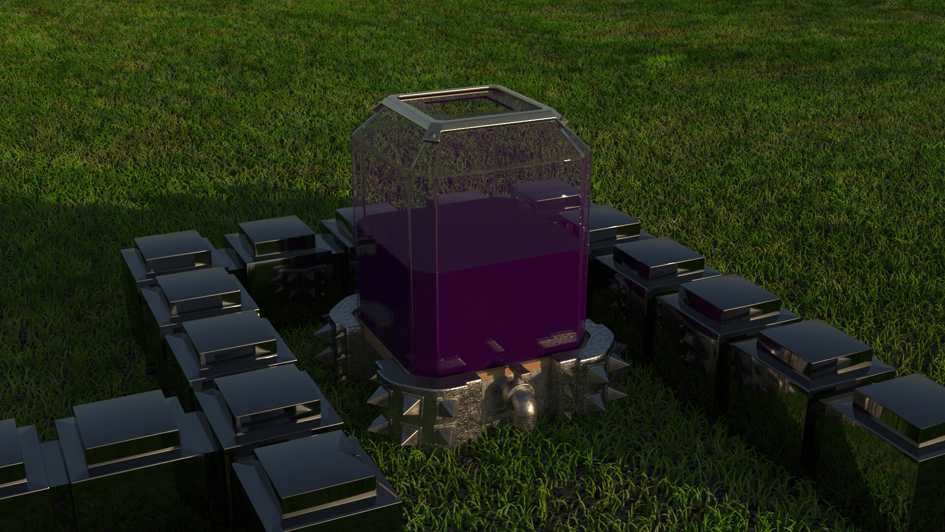 ArtStation - dark elixer storage from clash of clans