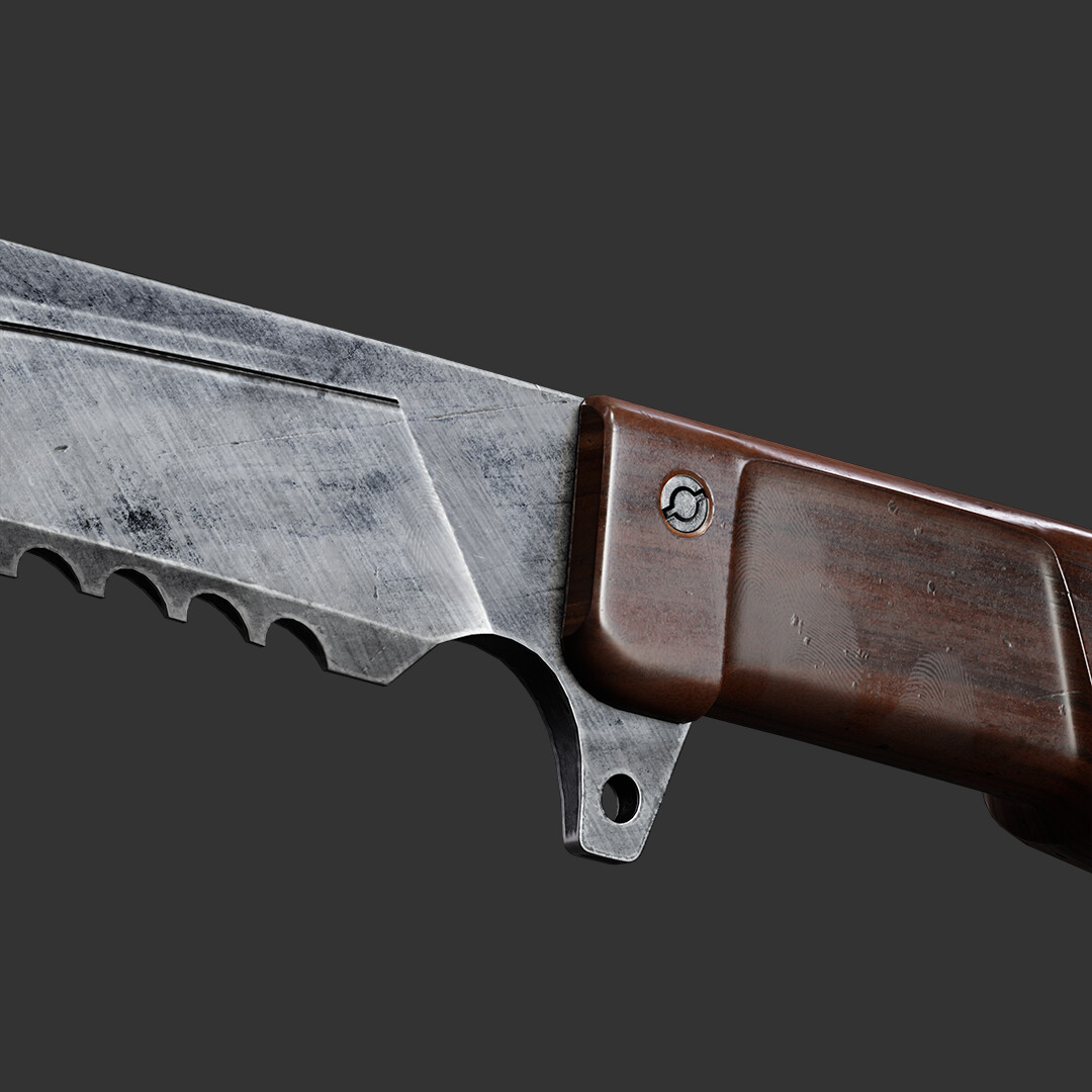 ArtStation - Kukri Knife - RealTime Asset