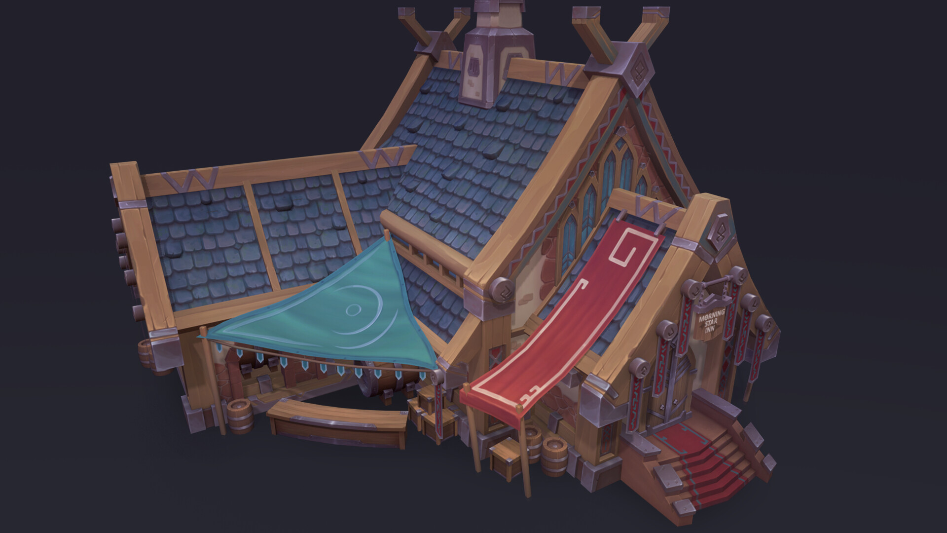 ArtStation - Stylized Tavern Building