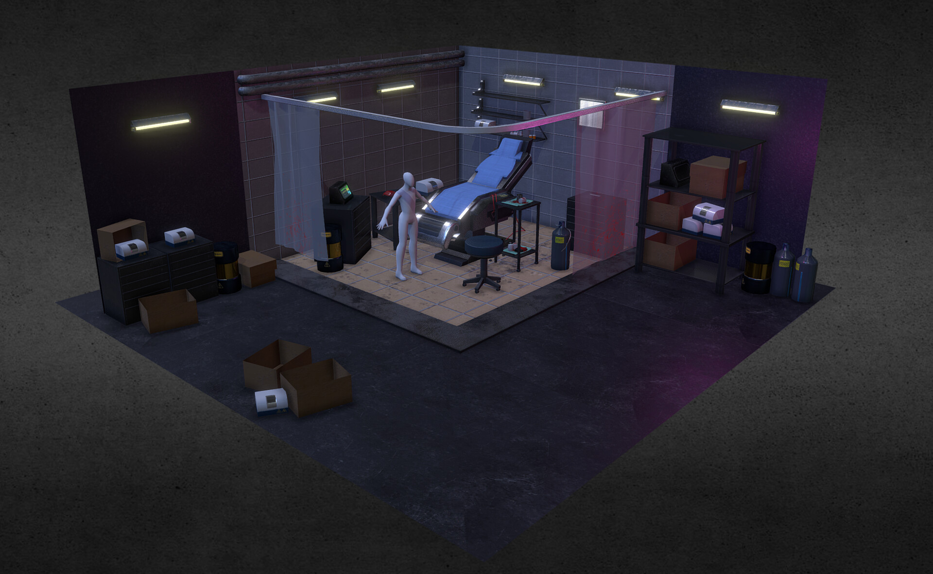 Anderson lau - Sci-fi clinic modular modeling