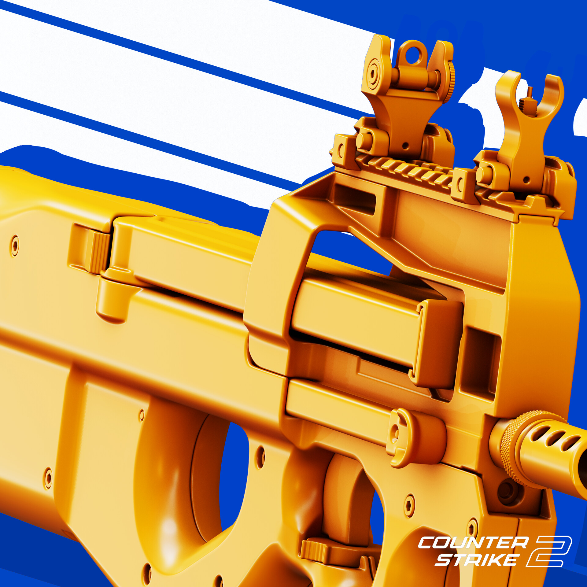 ArtStation - Counter-Strike 2 P90 High Poly