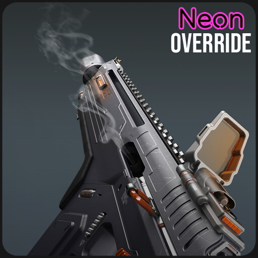 ArtStation - NEON OVERRIDE: weapon concept AR