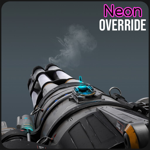 ArtStation - NEON OVERRIDE: weapon concept MG