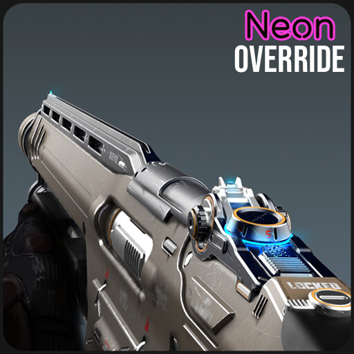 ArtStation - NEON OVERRIDE: weapon concept SHOTGUN