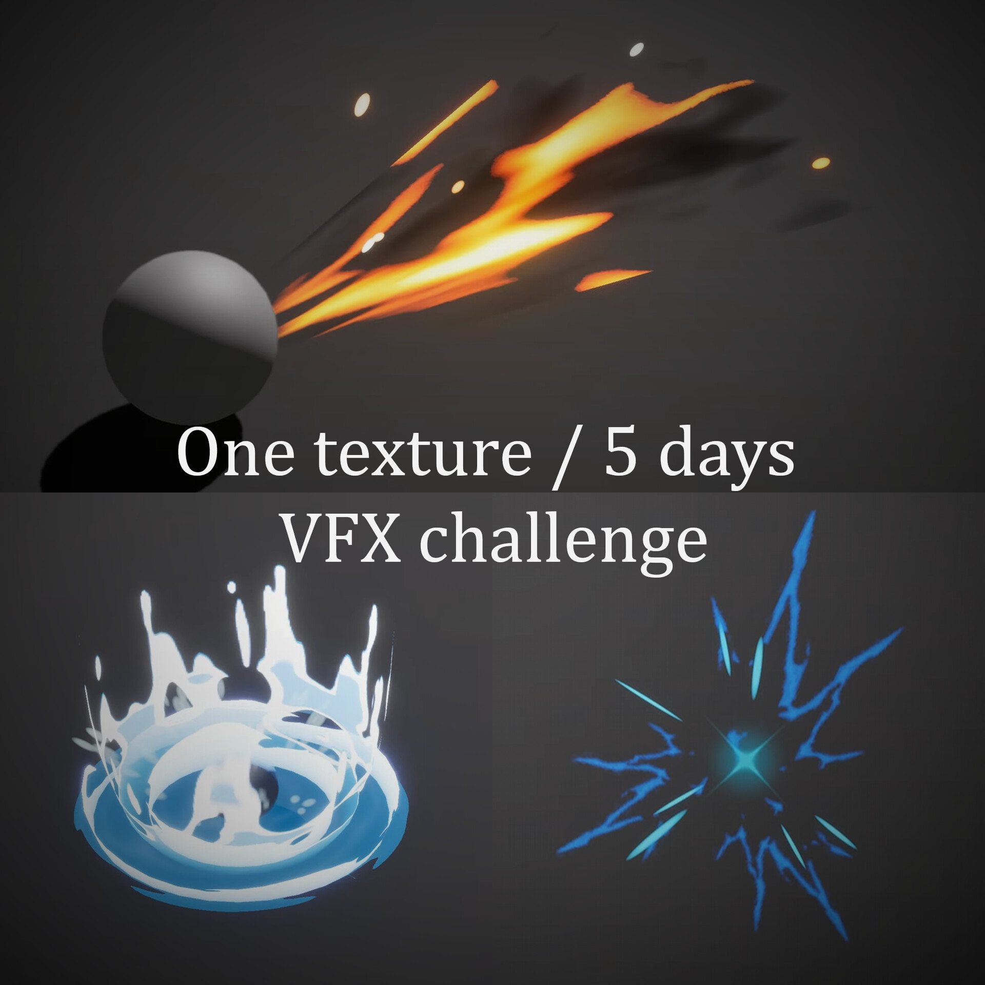 ArtStation - One texture VFX Challenge
