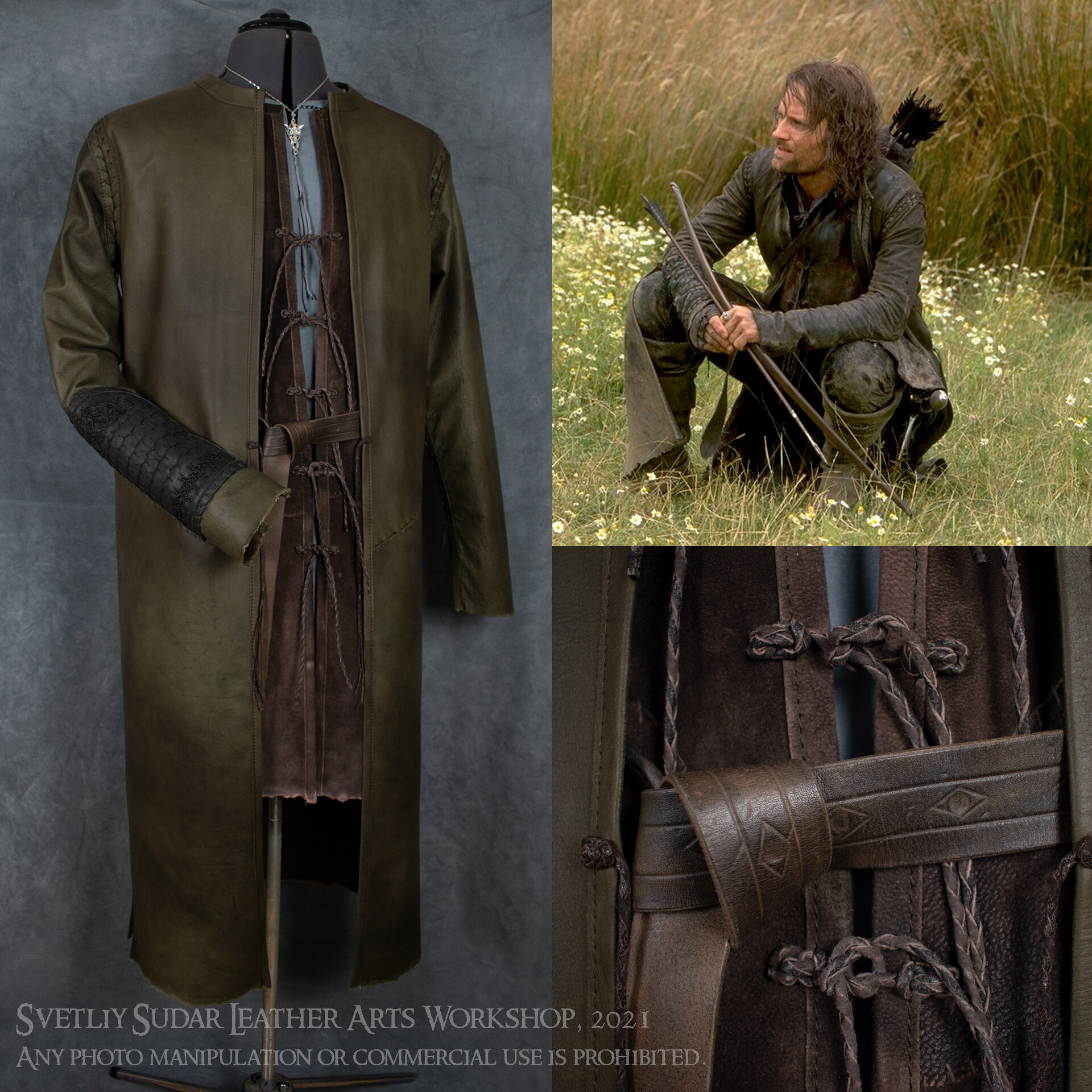 ArtStation - Making the Aragorn's costume (duster, vest, shirt, bed ...