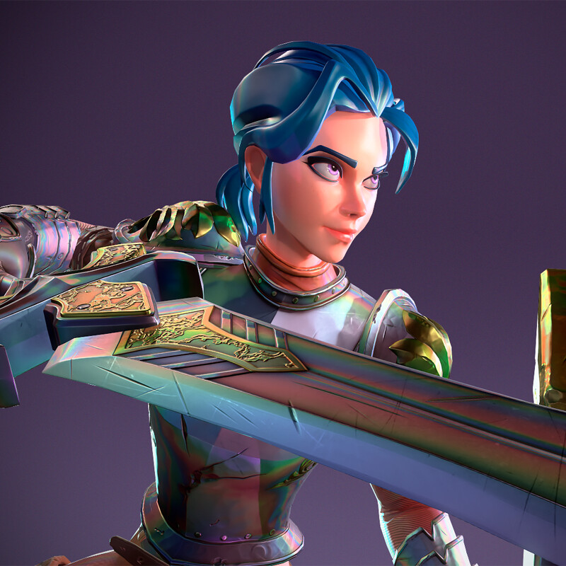 ArtStation - The Knight Lyssa - Game Ready