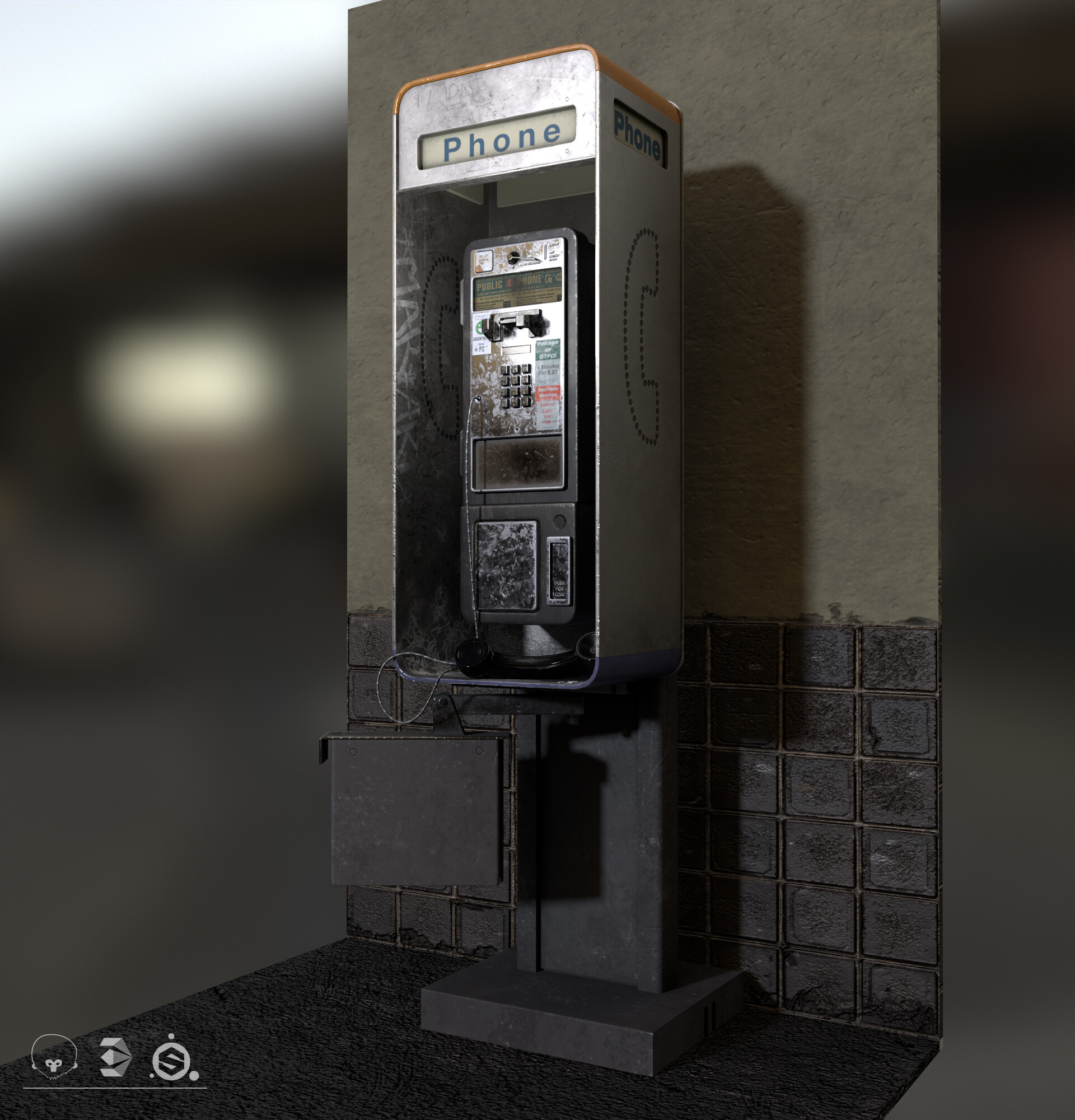 ArtStation - Public phone