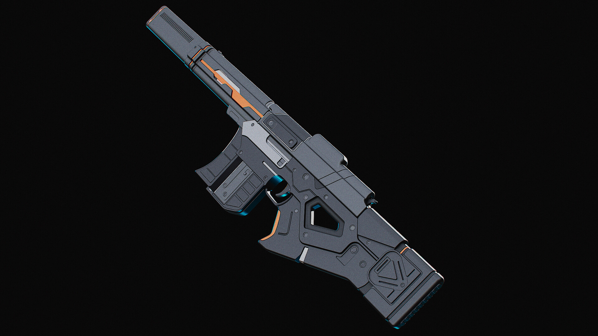 ArtStation - Scifi Automatic Rifle