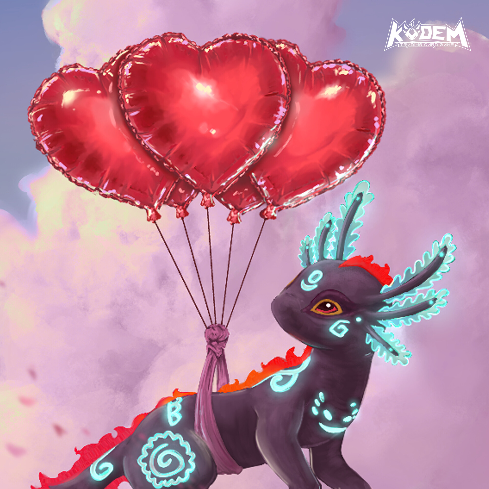 ArtStation - Ariam Valentine's day - Kodem TCG Splash art