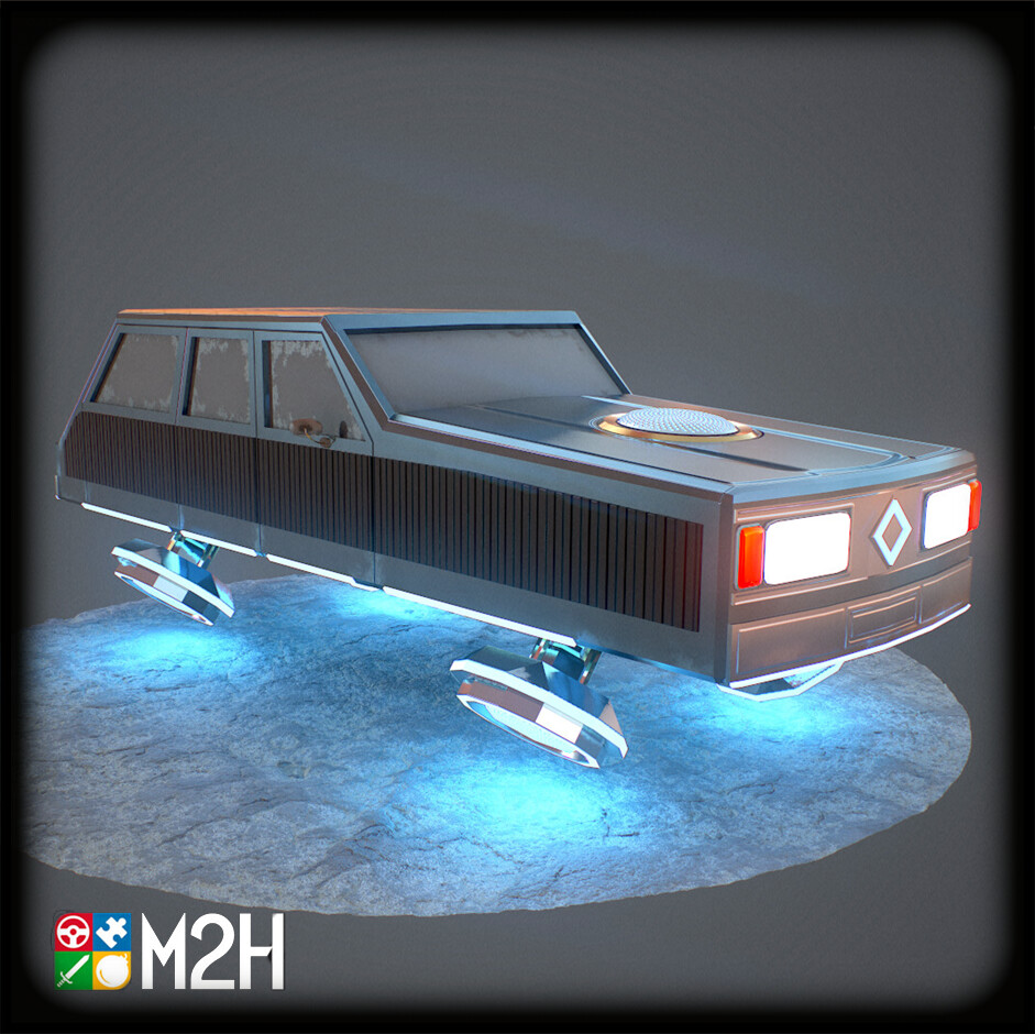 ArtStation - Hovercar - Crash Drive 3 (2021) for M2H