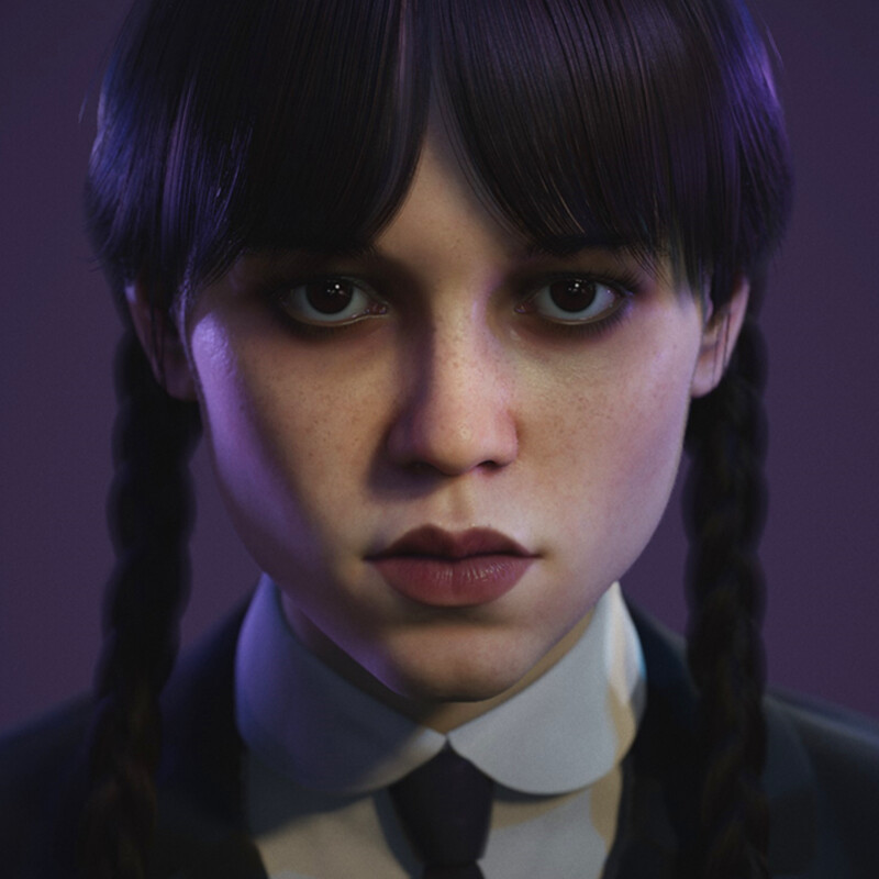 ArtStation - Wednesday Addams - Realtime