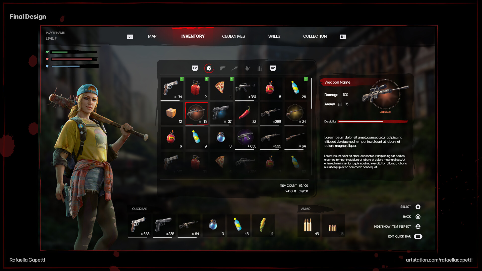 ArtStation - Forsaken Frontier - Personal GUI Project (Unreal Engine)