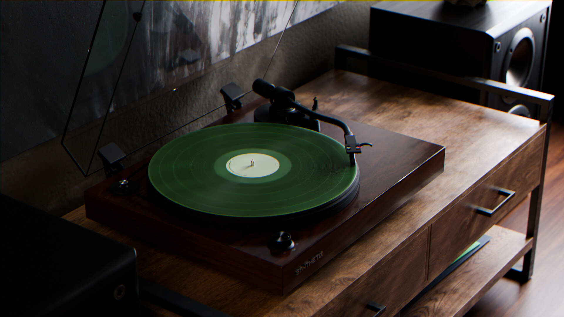ArtStation - Record Player - Conceptual Product Render & Animation