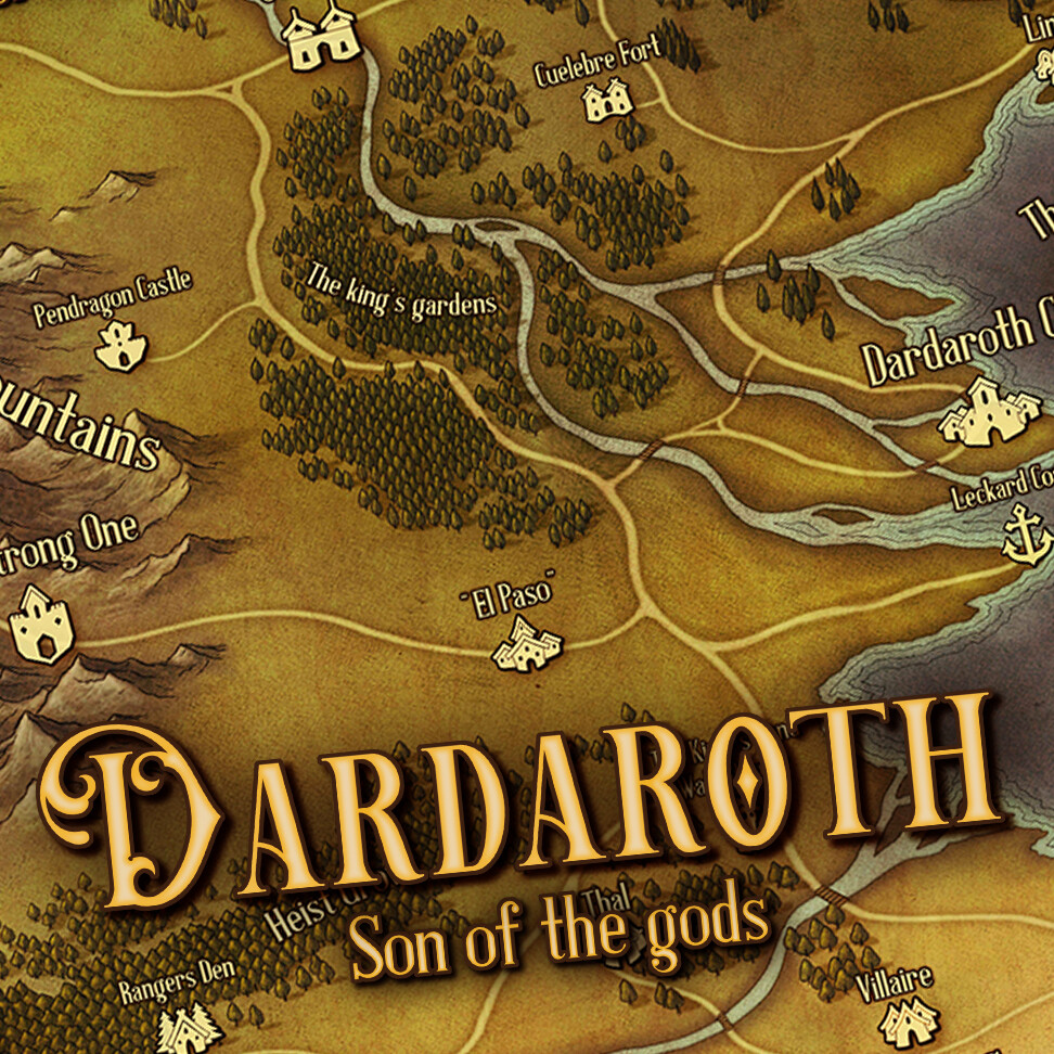 ArtStation - Map of Dardaroth, Original project by Baltens Studio