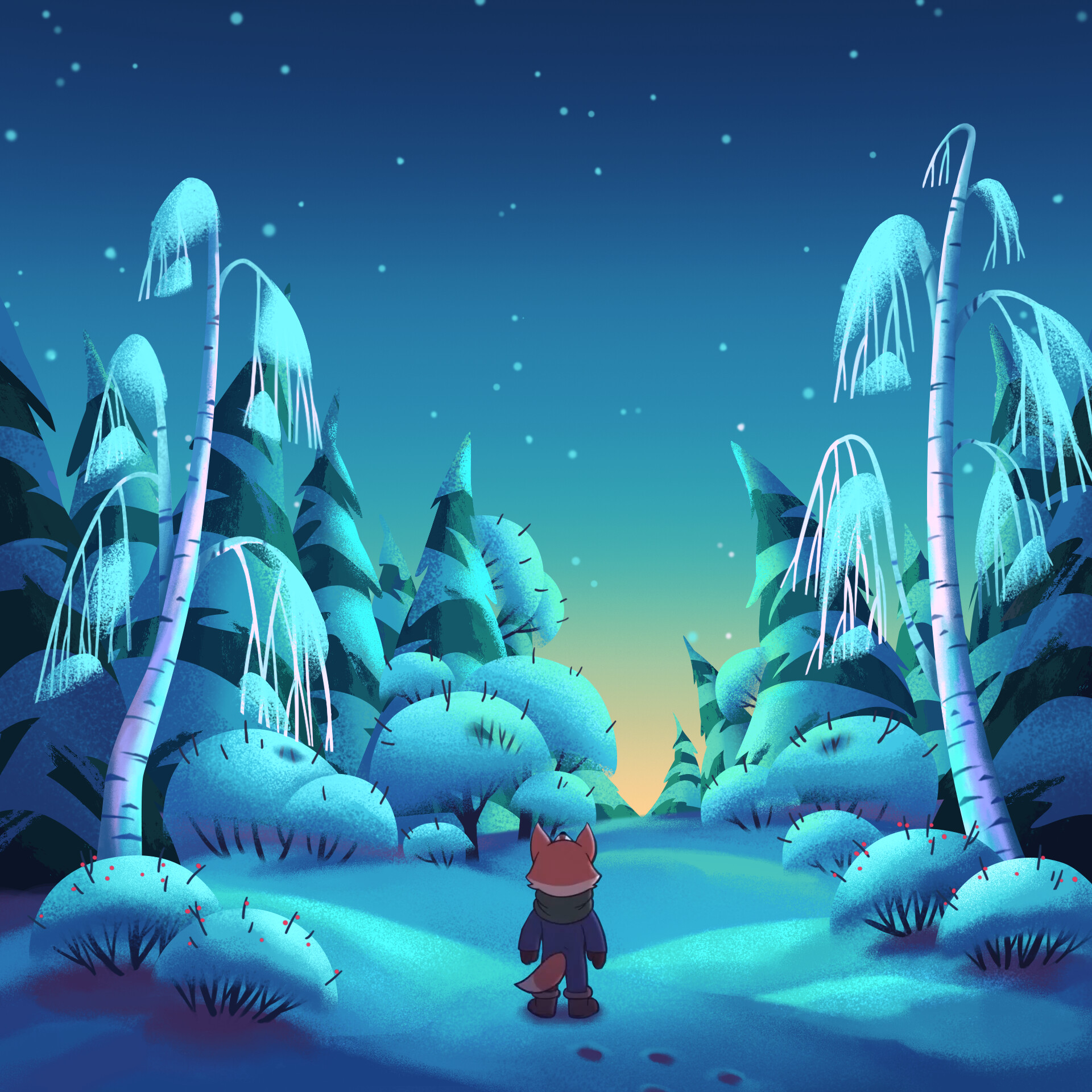 ArtStation - Winter backgrounds