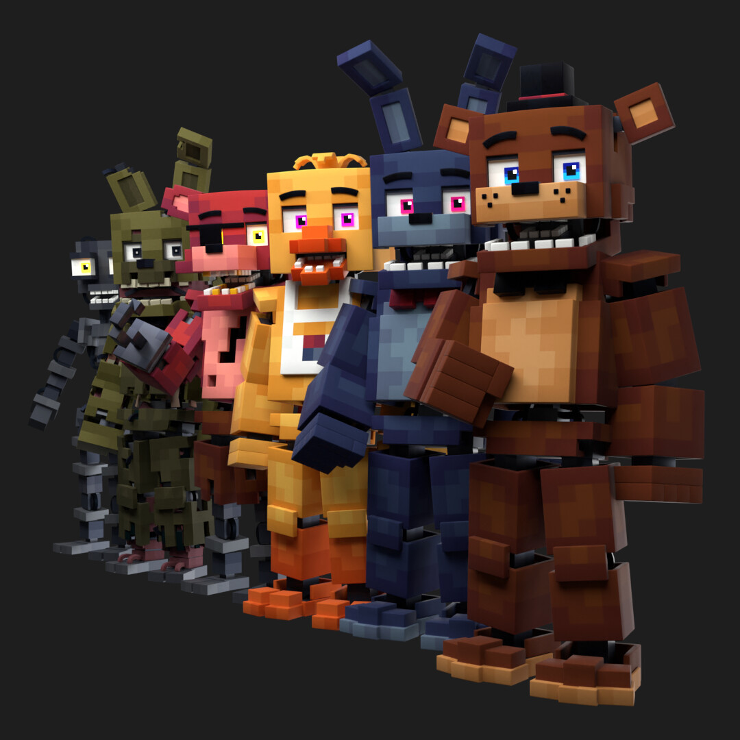 ArtStation - MC FNAF Animatronic Set