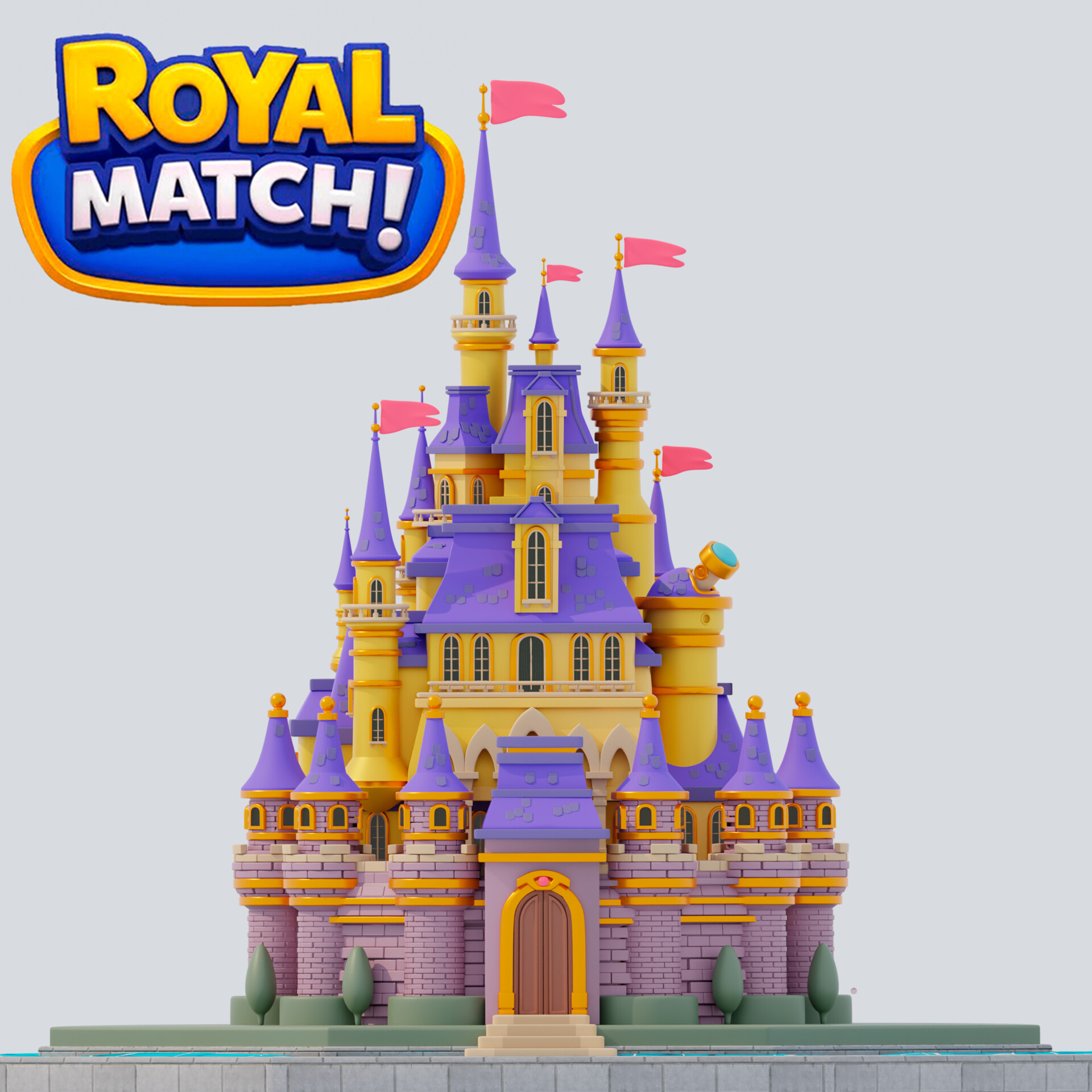 ArtStation - 3D Modeling - Castle. Fan Art - Royal MATCH