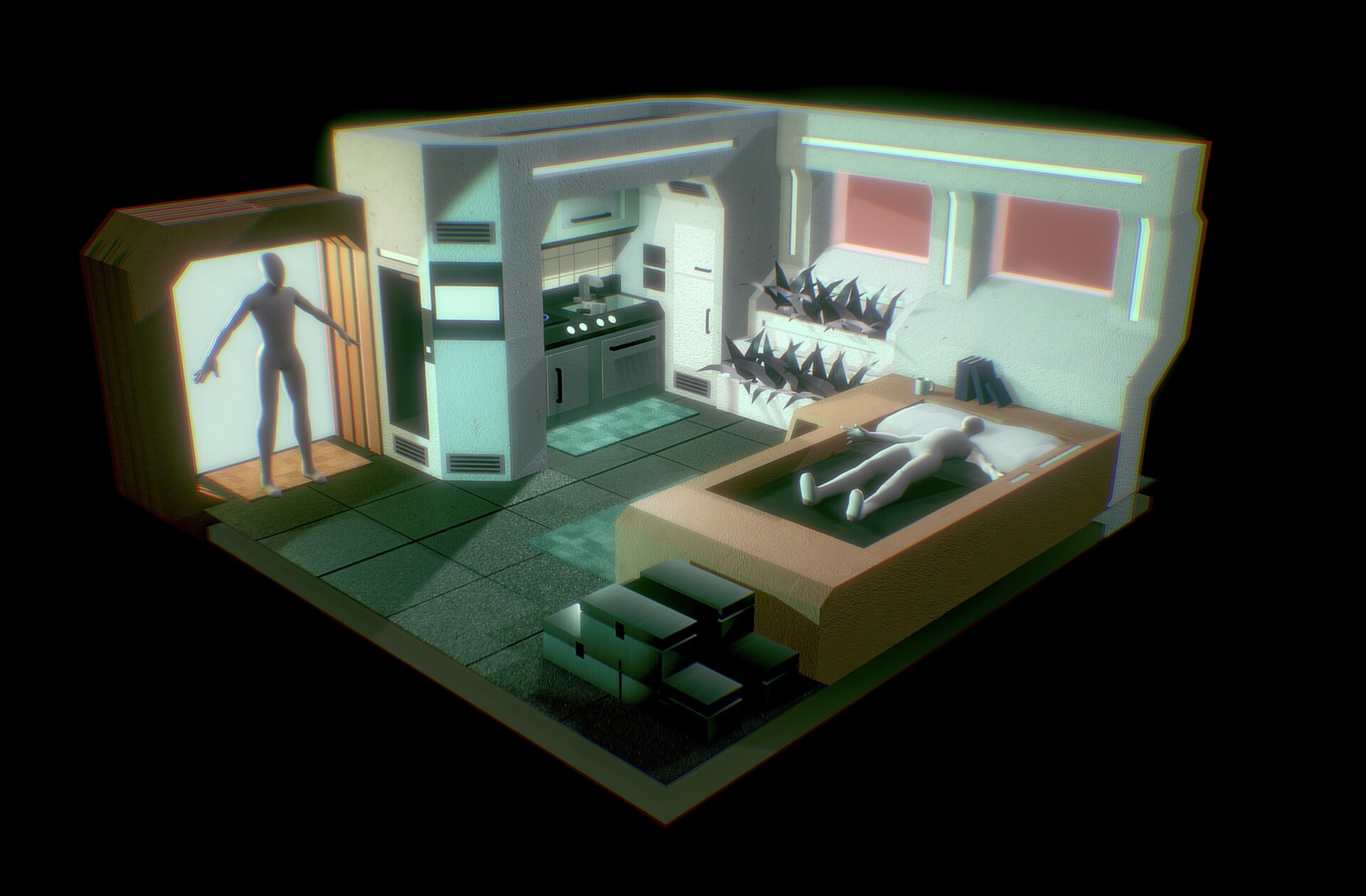 ArtStation - Futuristic Room Texturing and Modelling