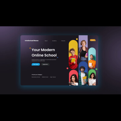 ArtStation - Educational Landing Page